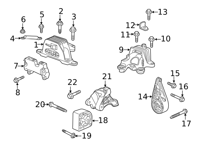 Transmission Mount 85537777 | TascaParts.com