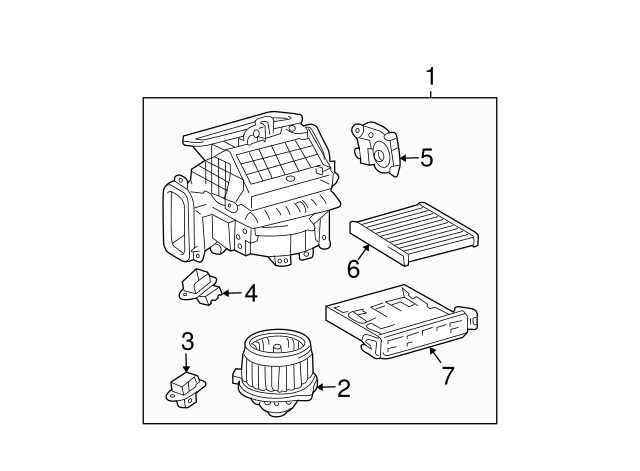 2000-2008 Toyota HVAC Blower Motor Resistor 87138-41020 | OEM Parts Online