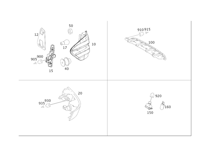 164-820-36-64 - Tail Lamp 2007-2012 Mercedes-Benz | Mercedes-Benz USA Parts