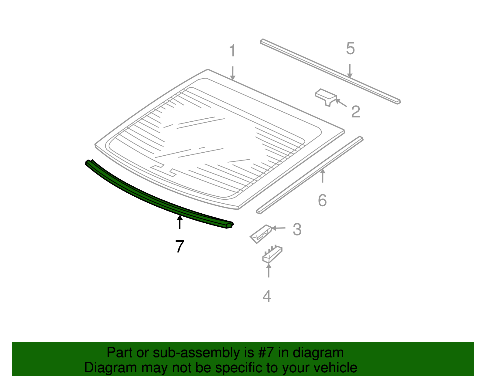 73227-TE0-A00 - 2008-2012 Honda Accord - Rubber C Windshield Dam ...