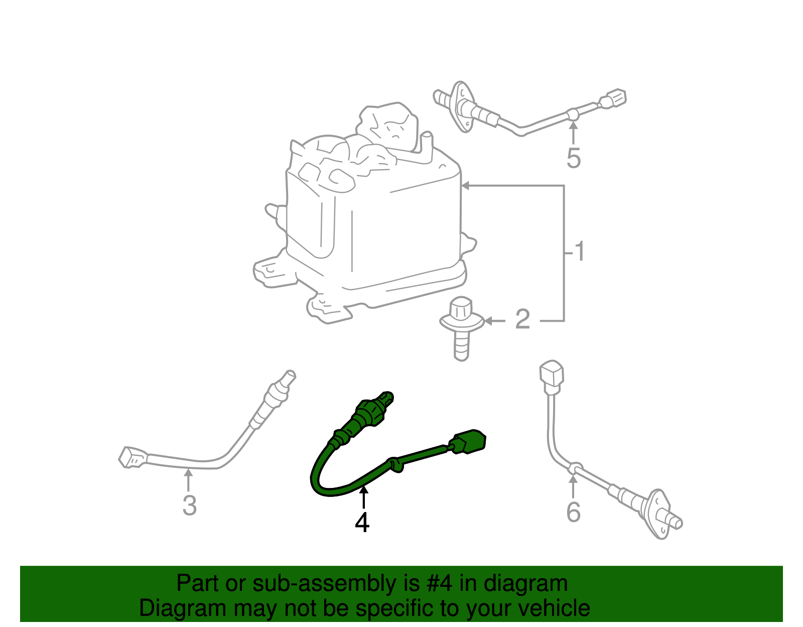 2005-2007 Toyota Oxygen Sensor 89467-0C010 | Toyota Parts of Bedford