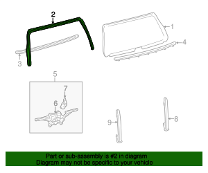 2001-2007 Toyota Sequoia Run Channel 68275-0C010 | Toyota Parts Center
