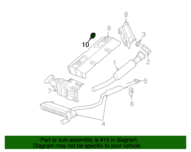 2009-2017 Mopar Heat Shield Retainer Nut 06508772AA | Mopar Parts Canada