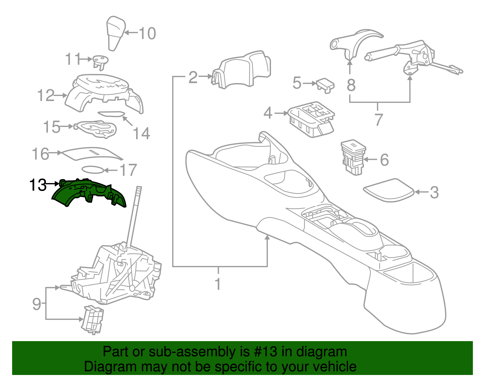 Genuine Toyota Shift Indicator part# 35974-52070 for 2012-2014 Toyota ...