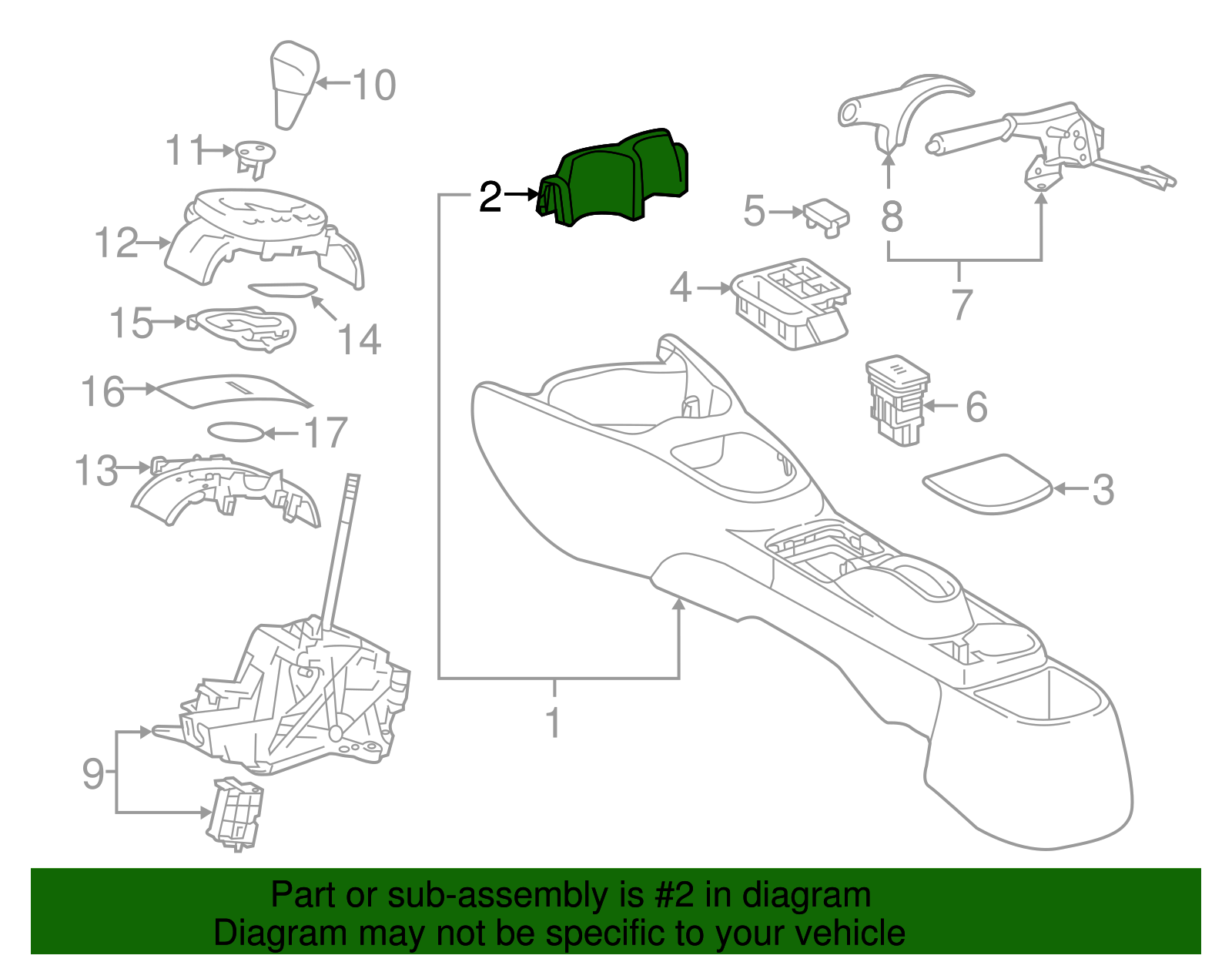 Genuine Toyota Console Cup Holder part# 58837-52020-C0 for 2012-2014 ...