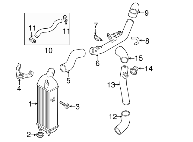 28284-2G000 - Water Hose 2011-2016 Kia Sportage | Kia.Parts Store