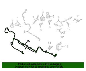 971-971-073-CH - Parking Aid System Wiring Harness 2019 Porsche ...
