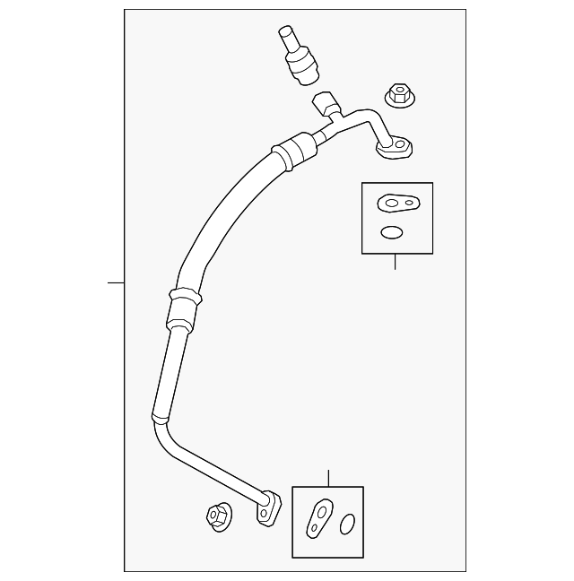 DA5Z-19A834-B 2013-2019 Ford A/C Refrigerant Suction Hose | Fairway ...