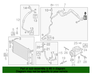 6E5Z-19B596-A - A/C Expansion Valve Seal Kit 2008-2024 Ford | Ford ...