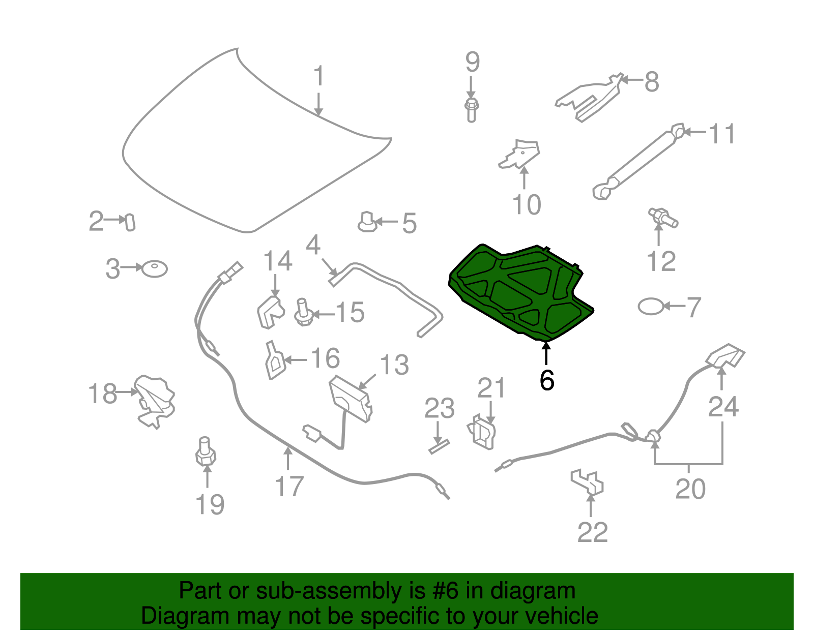 65840-JL00A - Insulator Pad 2008-2015 Infiniti | INFINITI Parts ...
