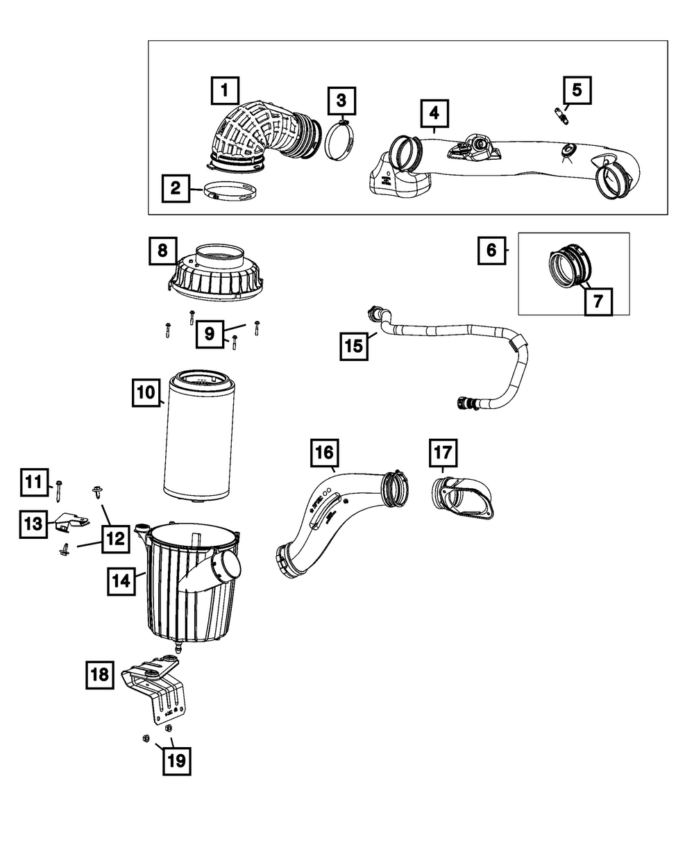 2014-2022 Ram Air Filter 52022424AA | Mopar eStore