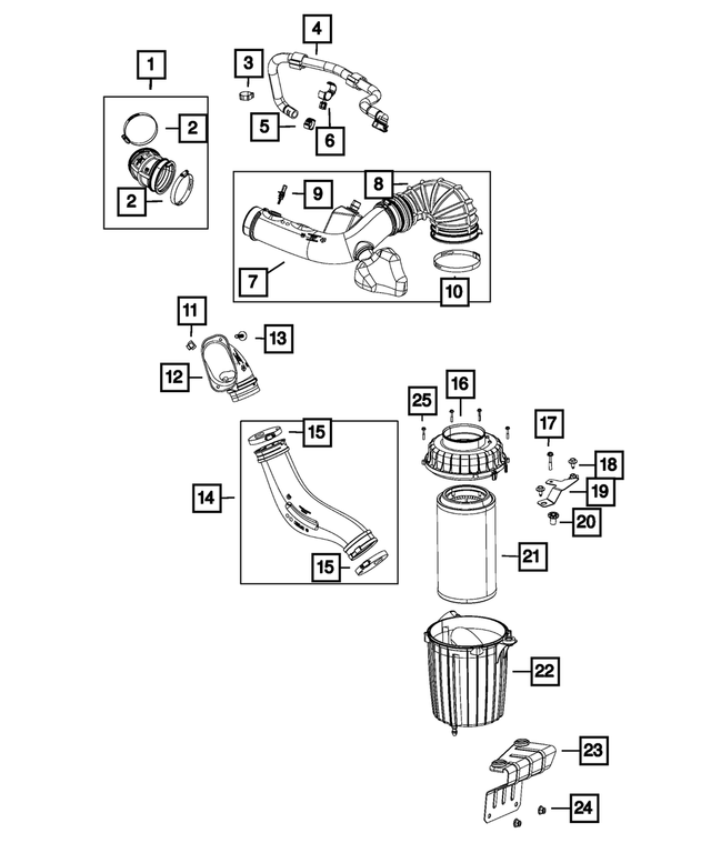 2014-2022 Ram Air Cleaner Body 68195002AA | Mopar Factory Parts