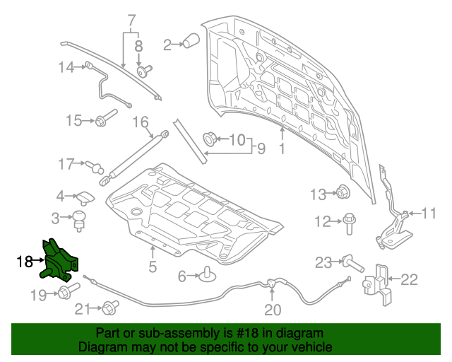 2015-2020 Ford F-150 OEM NEW 2015-2020 Ford F-150 Latch Assembly - Hood ...