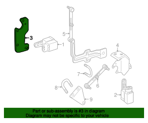 1713231140 - Sensor Front Bracket 2005-2011 Mercedes-Benz | Mercedes ...