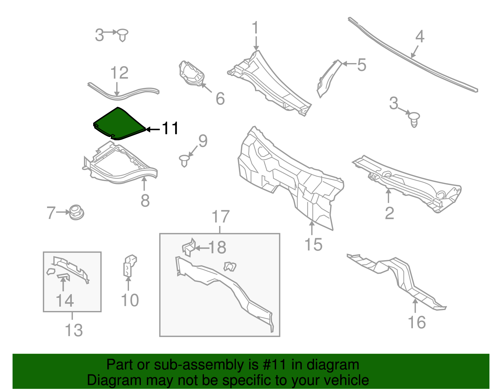 2007-2017 Infiniti Lid 65275-JK600 | Faulkner Infiniti of Willow Grove