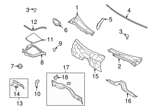 Cowl for 2012 Infiniti G37 | OEM Parts Online