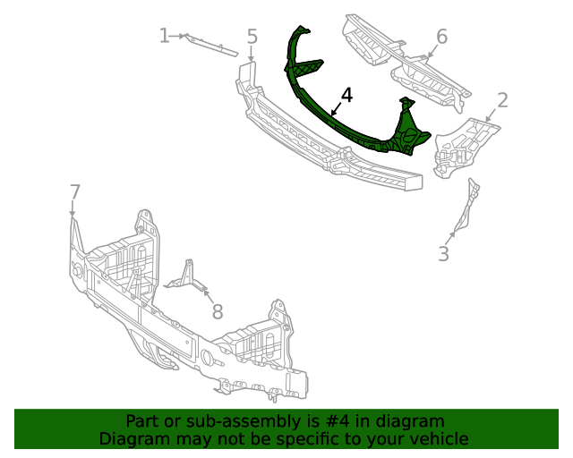 2020-2023 Mercedes-Benz Center Mount 167-885-16-00 | German Auto Parts ...