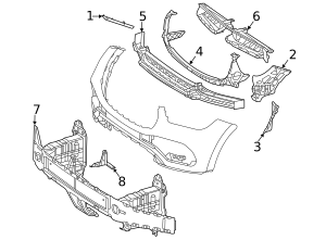 2020-2023 Mercedes-Benz Center Mount 167-885-16-00 | German Auto Parts ...
