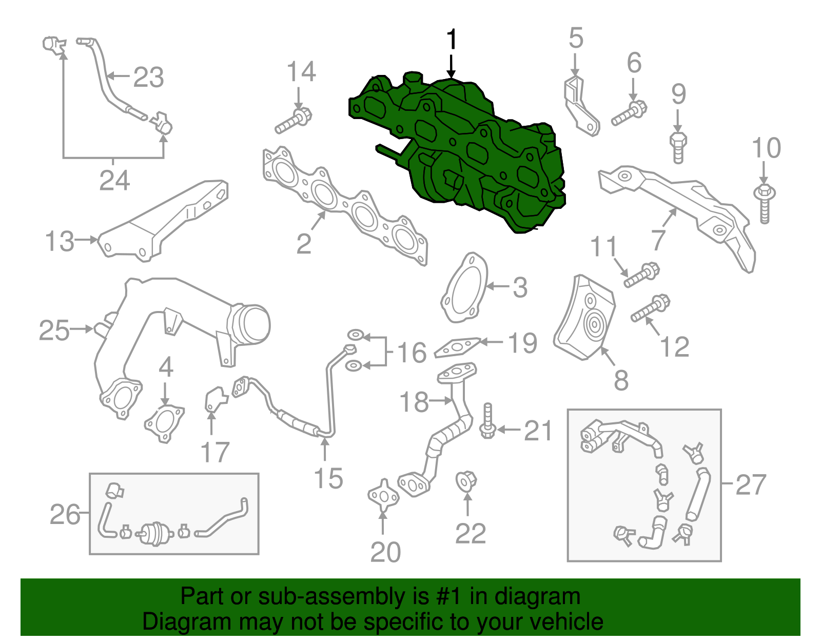 2017-2019 Kia Turbocharger 28231-2B800 | Retail Performance Auto Parts