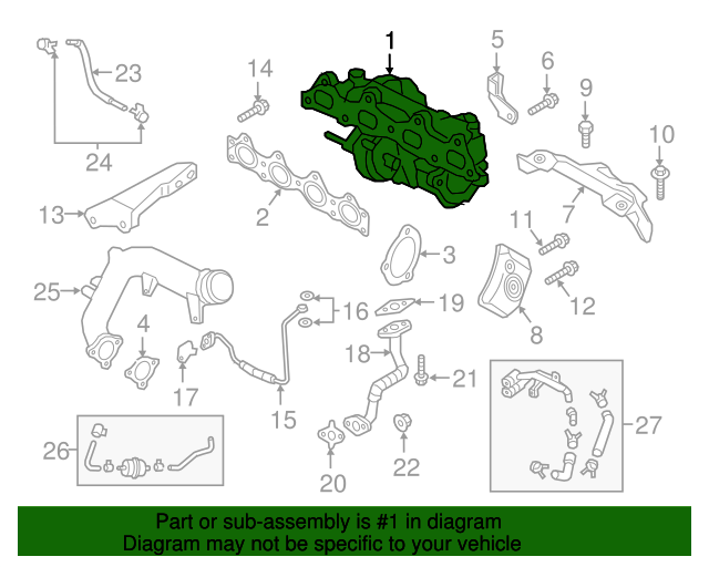 28231-2B800 - Turbocharger 2017-2019 Kia | Kia.Parts Store