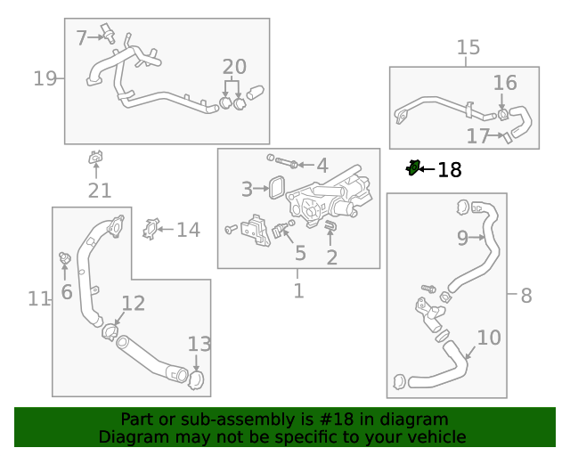 2019-2024 GM Turbocharger Oil Inlet Pipe 12669556 GM | GMPartsDirect.com