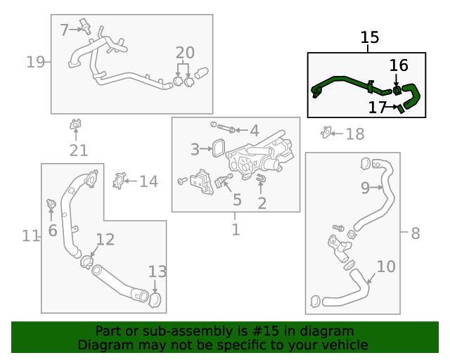 2019-2024 GM Engine Coolant Air Bleed Pipe 55509225 GM | GMPartsDirect.com