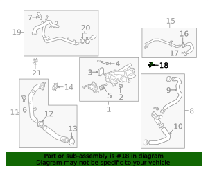 2019-2025 GM Turbocharger Oil Inlet Pipe 12669556 GM | GMPartsDirect.com
