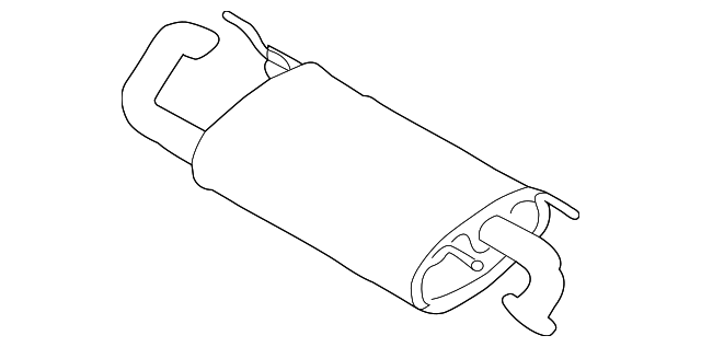 2018-2023 Subaru Crosstrek Muffler & Pipe 44300FL001 | Subaru Parts Plus