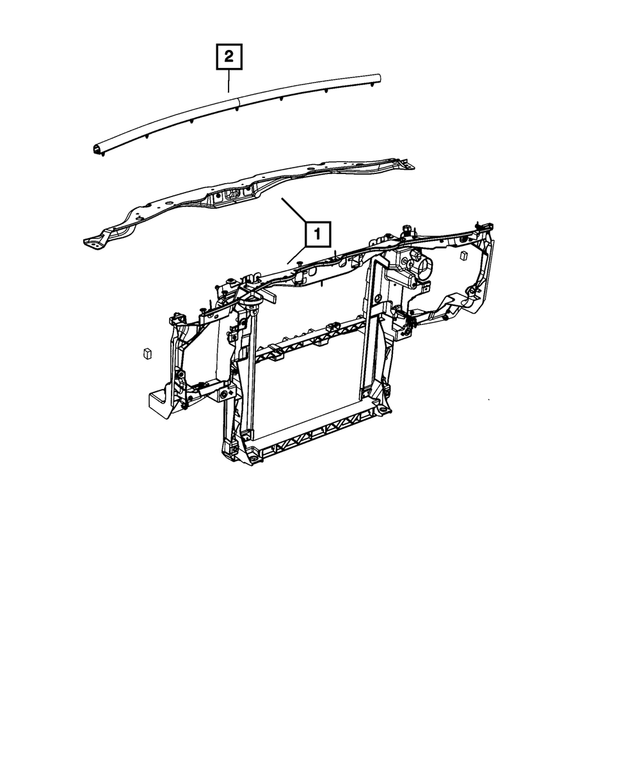 2008-2012 Jeep Liberty Radiator Closure Panel 68024918AC | Mopar eStore