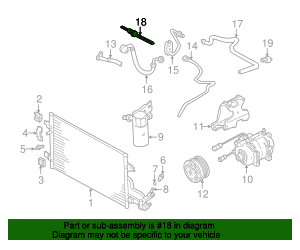 1993-2010 Audi A/C Orifice Tube 4B0-820-177-A | Genuine Audi Parts