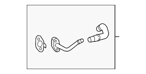 2017-2023 GM Turbocharger Coolant Return Pipe 12691899 | Karl Kustoms ...
