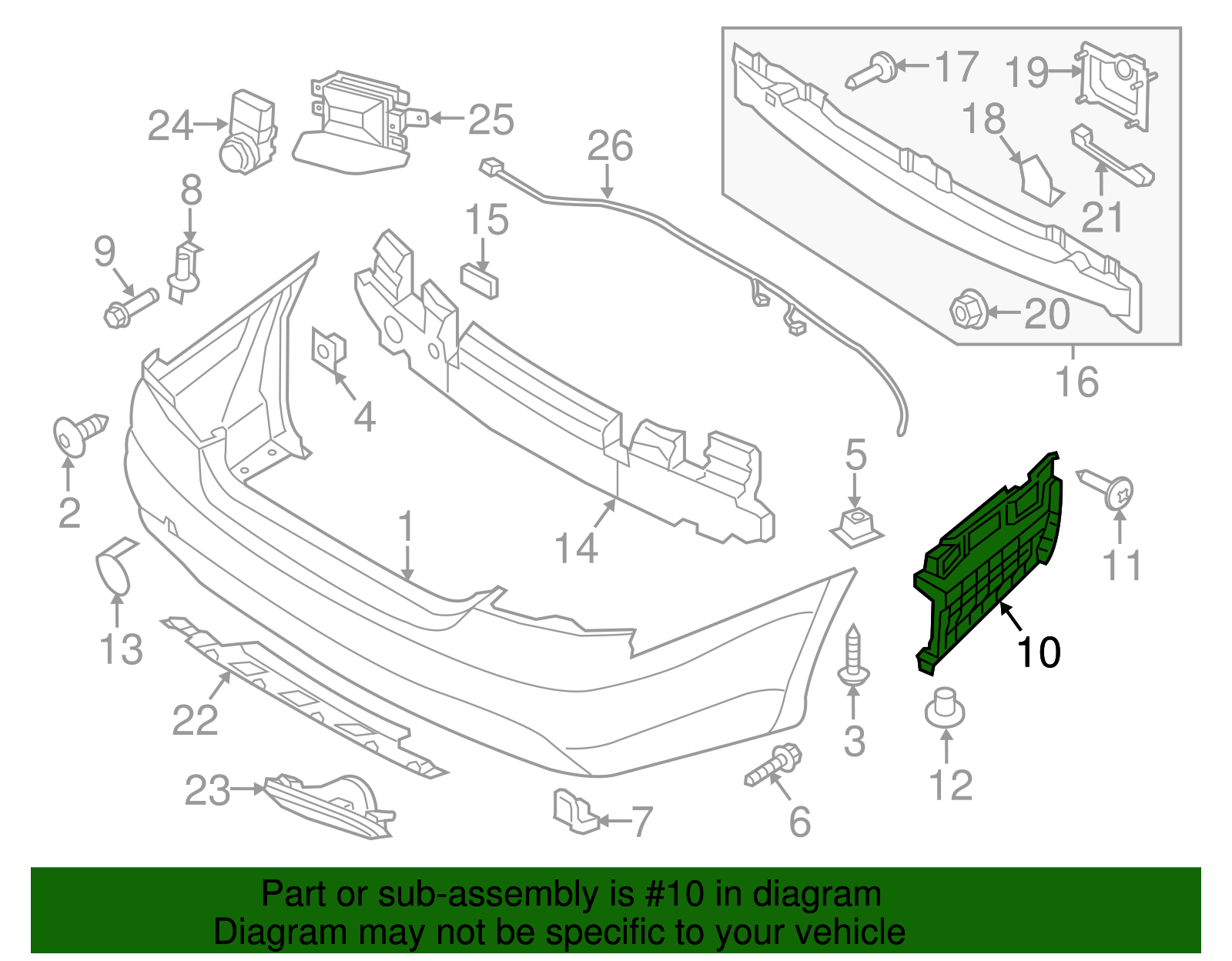 86613-3N700 - Side Bracket - 2014-2016 Hyundai Equus | World OEM Parts ...