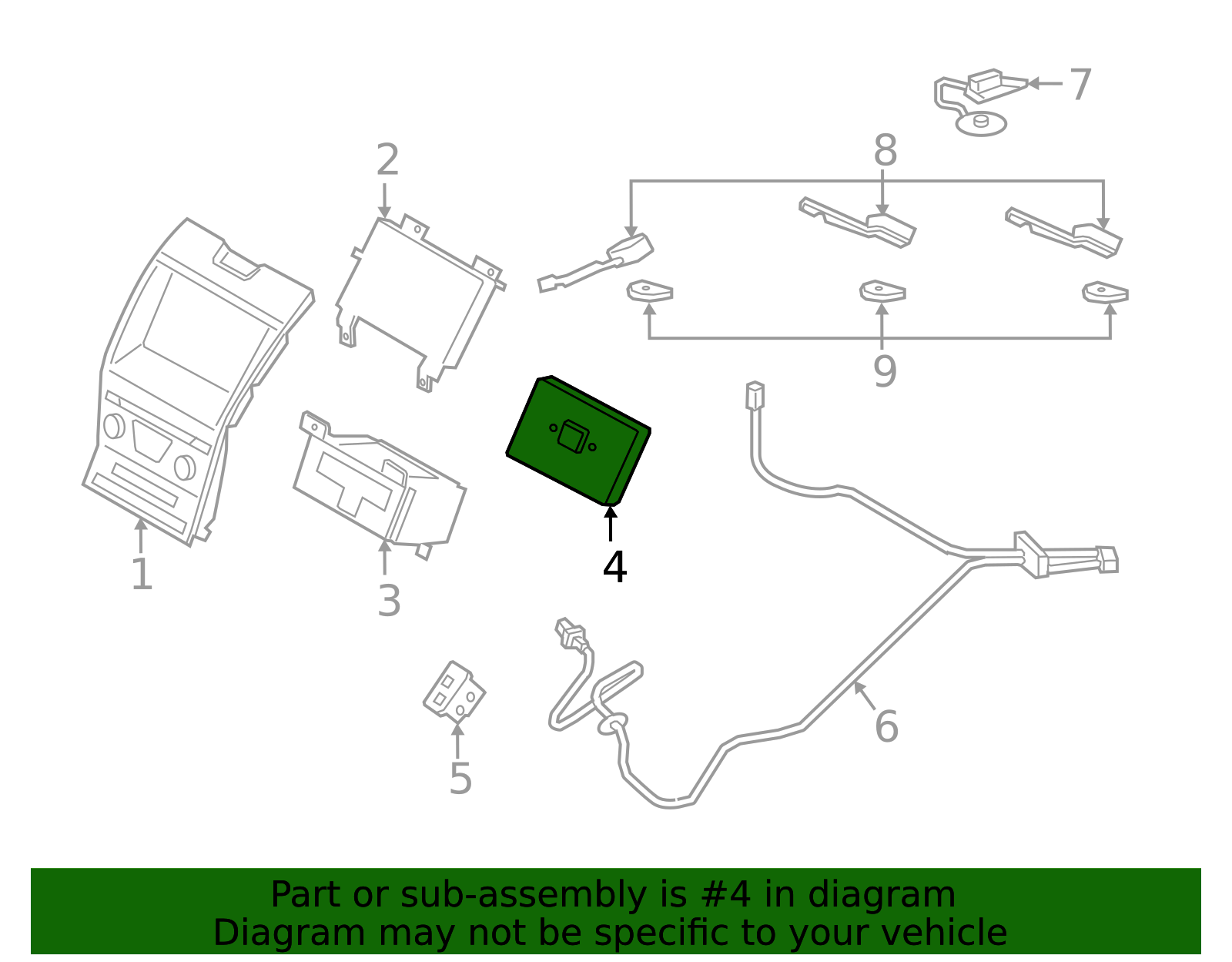 GB5Z-14G371-H - Module - 2016 Ford Edge | Eastgate Ford Parts Canada