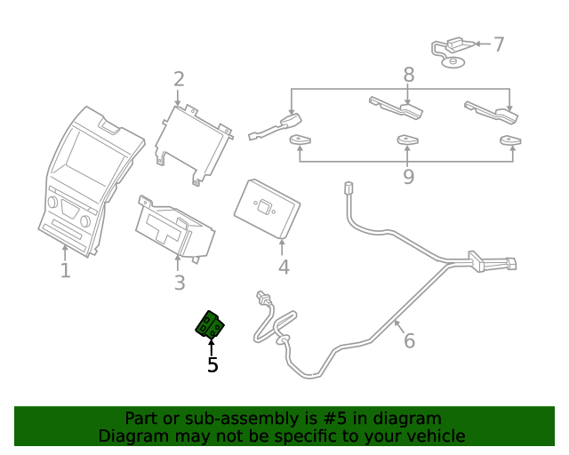 KT4Z-18842-BB - Dash Control Unit 2019-2021 Ford Edge | Ford OEM Parts ...