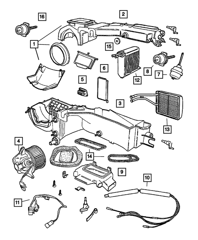 2002-2007 Jeep OEM NEW Mopar 2002-2007 Jeep Liberty A/C Heater Resistor ...
