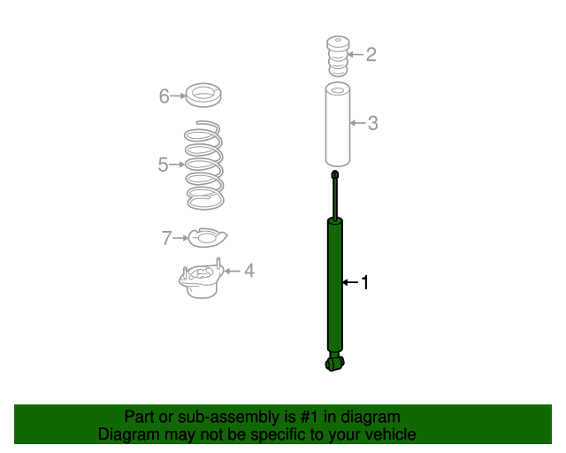 204-326-05-00 - Shock Absorber For 2008-2014 Mercedes-Benz | Mercedes ...