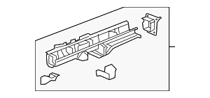 2017-2020 GM Passenger Side Underbody Rear Side Rail 84495494 ...
