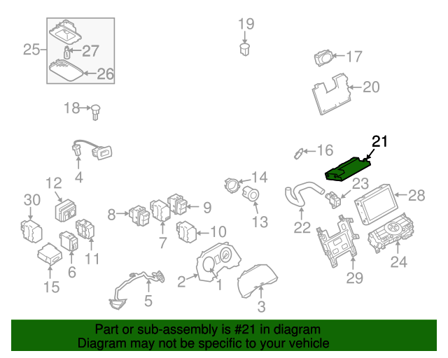 27760-1CB0A (277601cb0a) - 2009 Infiniti FX35 Amplifier | Infiniti ...