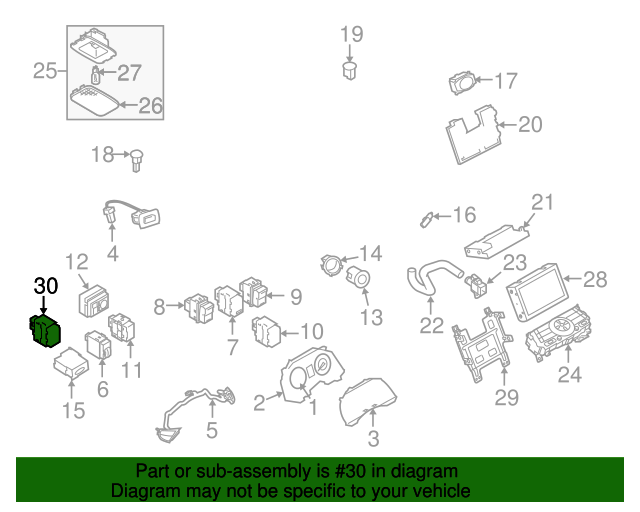 2013-2017 Infiniti Lift Gate Switch 25140-3FY0A | Infiniti of Orland Park