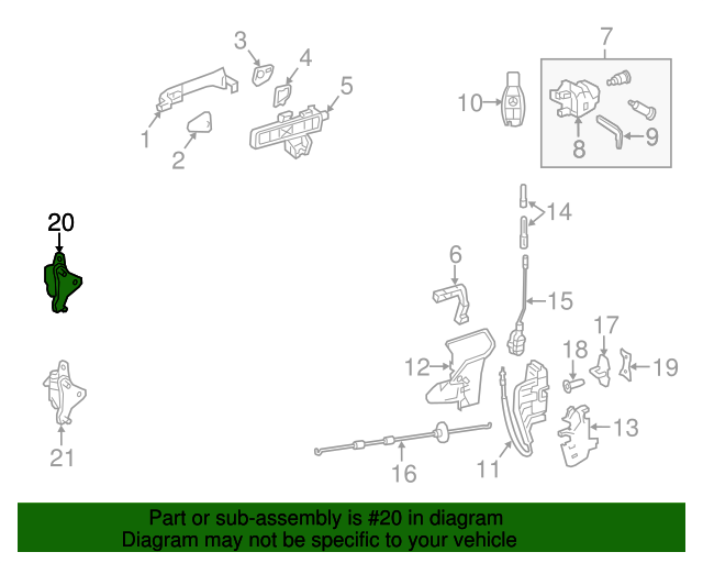 2010-2017 Mercedes-Benz Upper Hinge 207-720-06-37 | MB OEM Parts