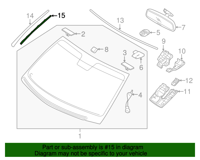 2015-2017 Kia K900 Side Molding Retainer Bracket 86131-3T000 ...