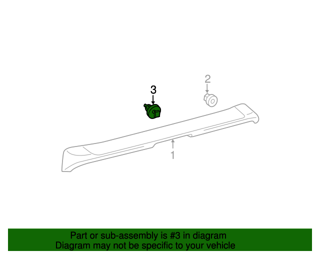 2008-2022 Toyota Sequoia Spoiler Clip 76879-0C030 | Toyota Parts Center