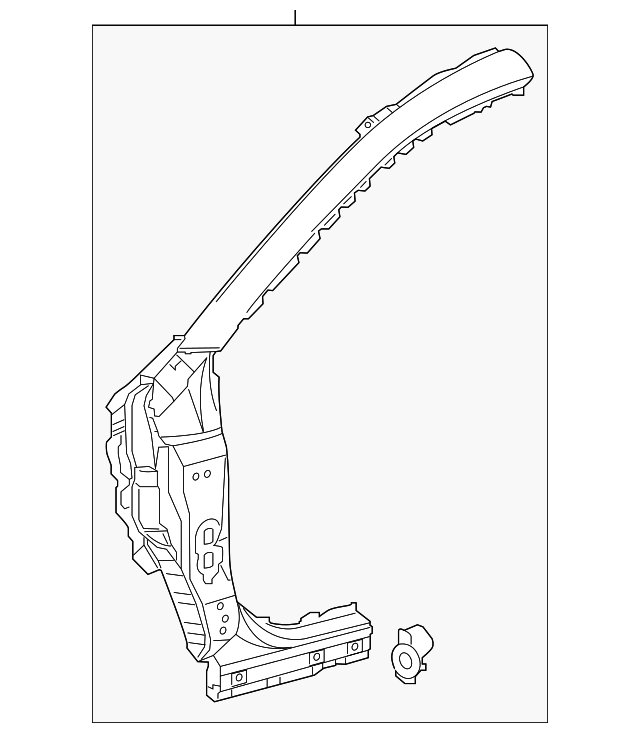 2021 Toyota Venza Hinge Pillar 61020-48010 | Toyota Parts Center