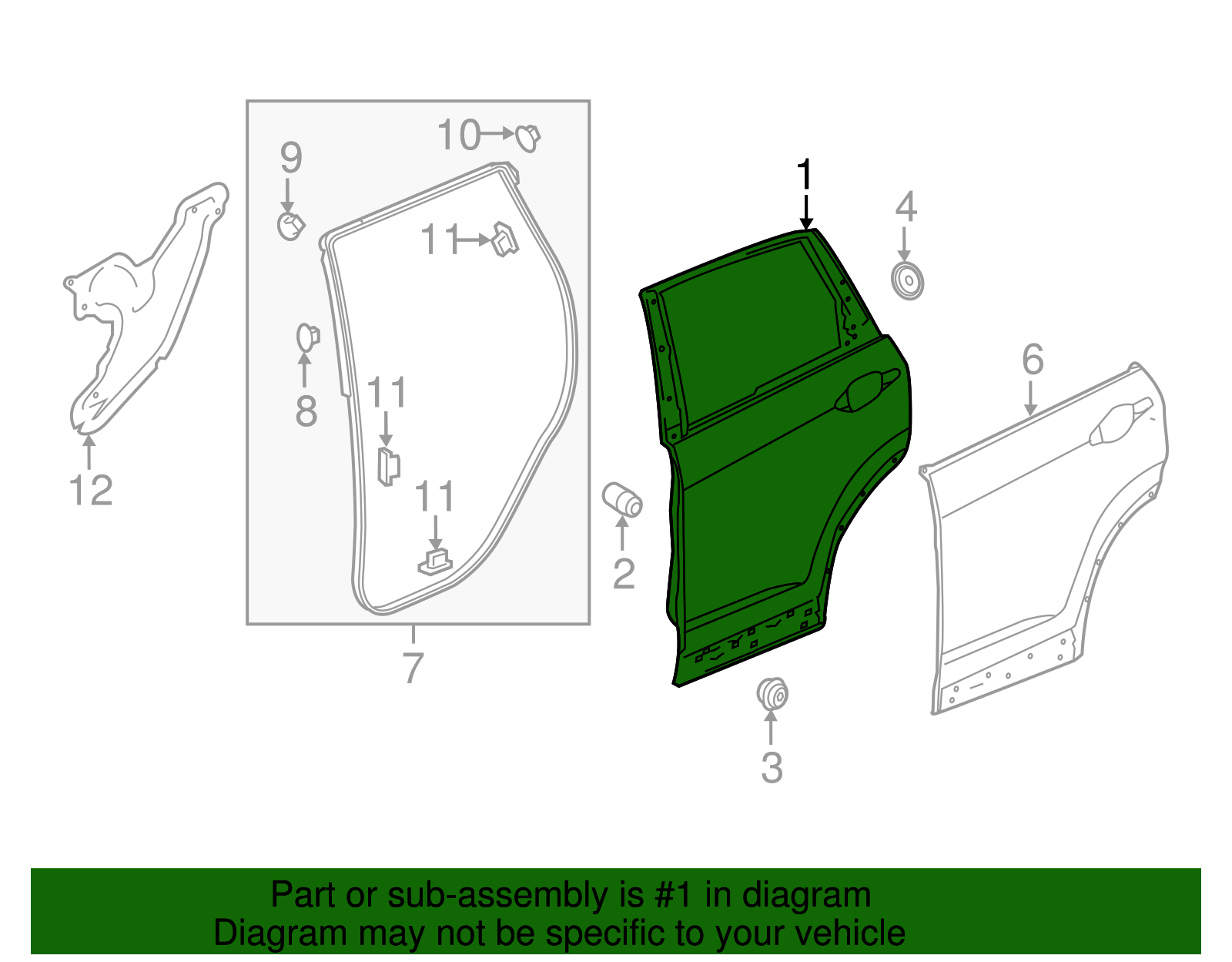 67510-TLA-A00ZZ - Door Shell 2017-2022 Honda CR-V | Honda Parts Online