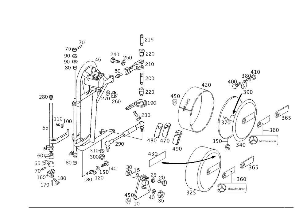 463-890-54-08 - Cover 2003-2018 Mercedes-Benz | MB Parts Source