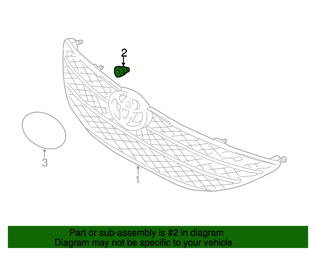 90080-17202 - Grille Assembly Nut 2000-2012 Toyota | Longo Toyota Parts