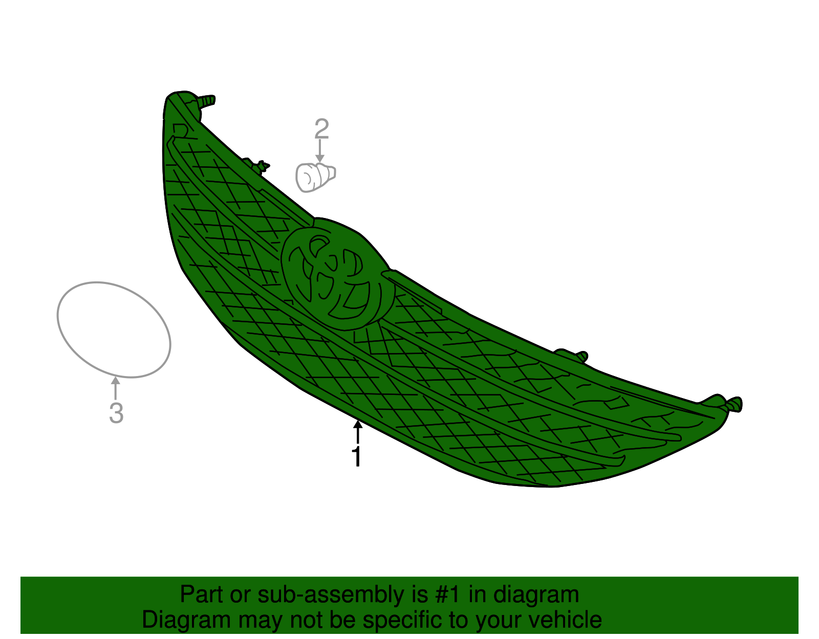 2005-2006 Toyota Camry Grille 53101-33150 | Toyota Parts Center