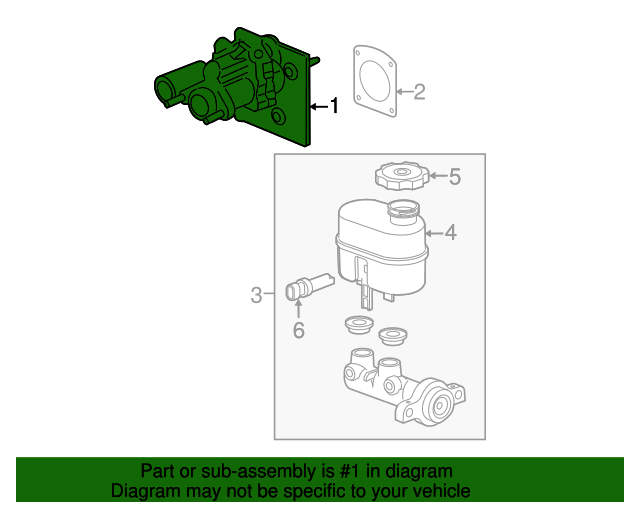 2007-2011 GM Power Brake Booster Assembly 19371362 | GMPartsDirect.com
