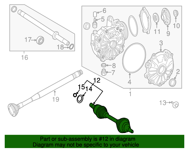 2017-2020 Mercedes-Benz Axle Assembly 213-330-81-05 | MB OEM Parts