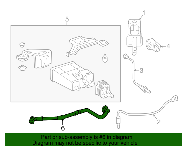 2012-2017 Toyota Camry Vent Hose 77404-06100 | Toyota Parts Center